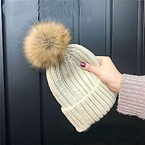 Tengsen 16 pcs 4 Inches Faux Fur Pom Pom Balls Faux Fox Fur Pom Poms Fluffy for Hats Scarves Gloves Bags Accessories (8 Colors, 2 Pcs Per Color)