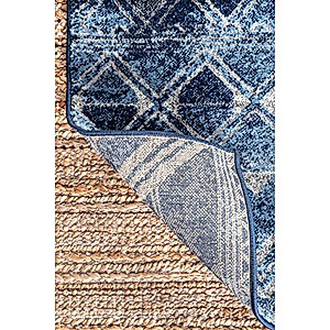 nuLOOM Teresa Moroccan Area Rug, 6' 7" x 9', Navy
