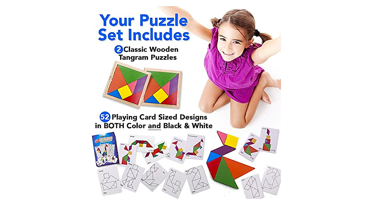 3 Bees & Me Tangram Puzzle Toys for Kids & Adults