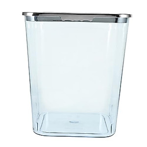 Transparent Trash Can Trash Bin Waste Basket for Kitchen Garbage Can for Office Portable Trash Can Household Trash Can Wastebasket Kitchen Garbage Can Plastic Trash Cans Waste Bins