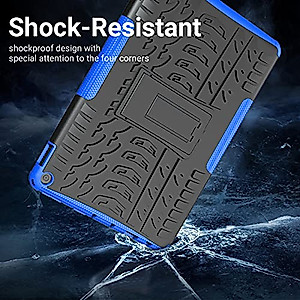 ROISKIN for Fire HD 10 Tablet Case 11th Generation 2021 and Amazon Fire HD10 Plus Case, Heavy Duty Dual Layer Shockproof Impact Resistance Protective Case with Kickstand for Kids