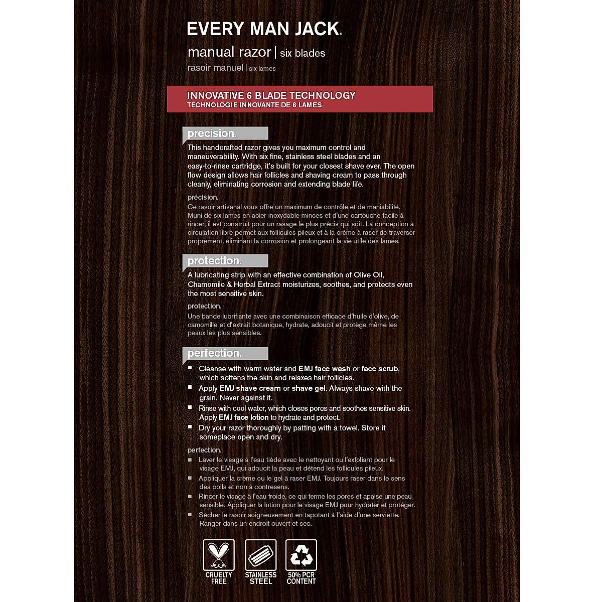 Every Man Jack Manual Razor - Black