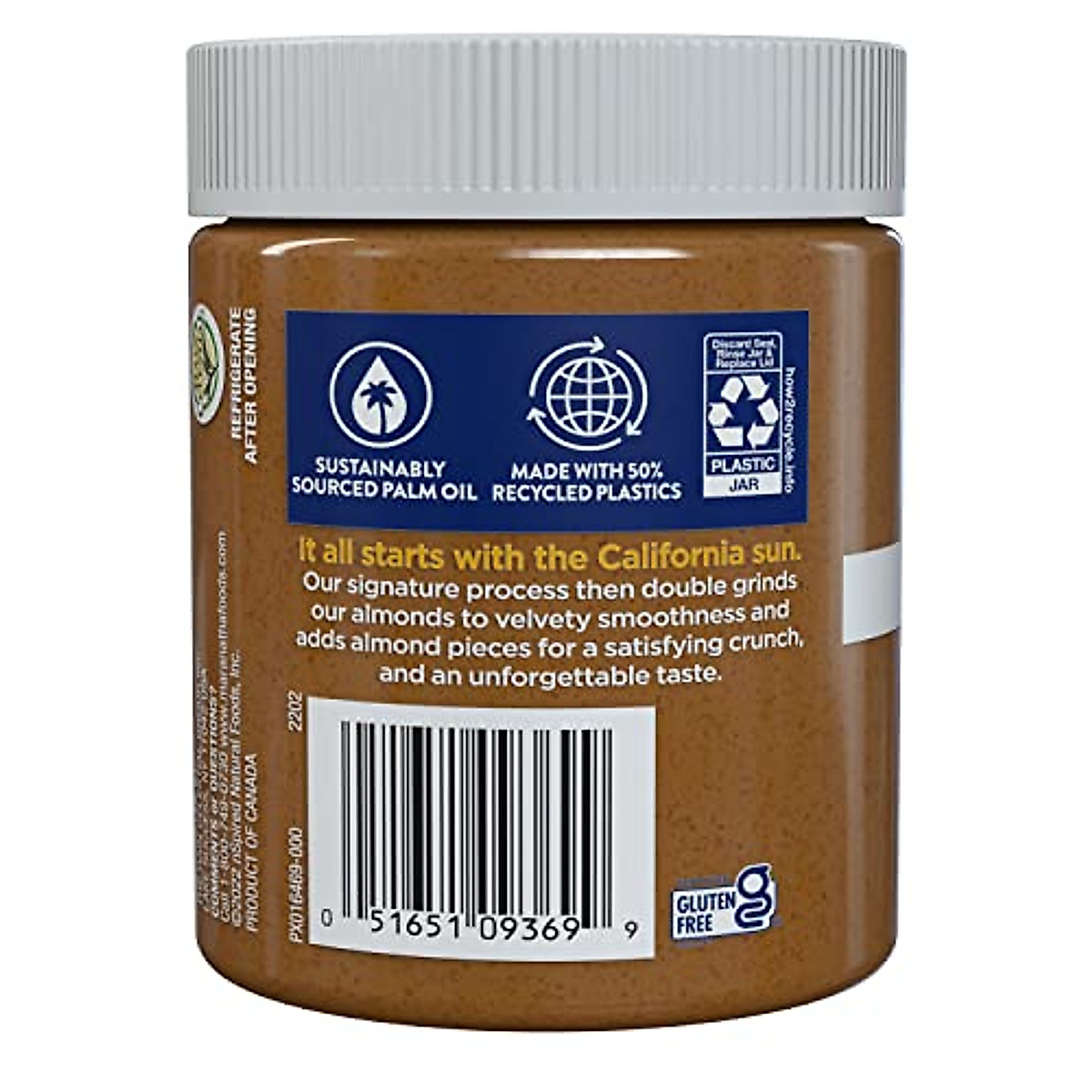 MaraNatha No Stir Crunchy Almond Butter, 12 oz Jar