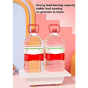 Yaroelrd 4 self-Adhesive casters, Mini Universal Wheels, Stainless Steel 360-degree Rotating Mobile Universal Wheels, Suitable for cabinets/Drawers/Trash cans/Storage Boxes (Yellow) (A-059)