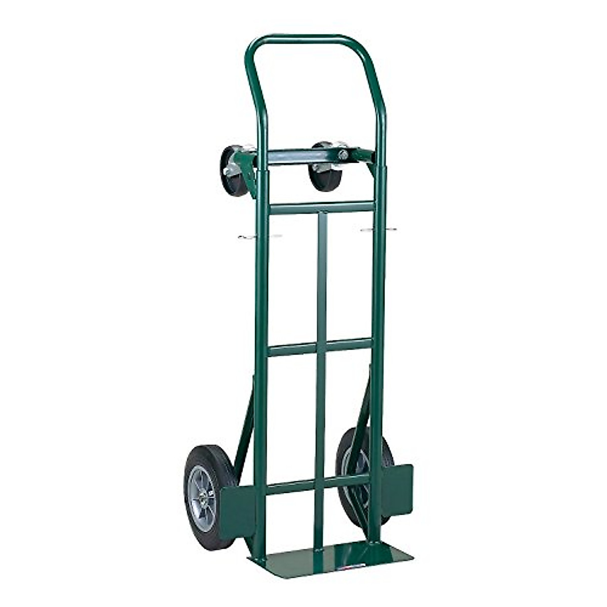 Harper Trucks JEDT8635P 700 lb Capacity Super-Steel Convertible Hand Truck, Dual Purpose 2 Wheel Dolly and 4 Wheel Cart with 10" Flat-Free Solid Rubber Wheels