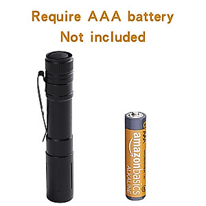 KunHe 6 Pack Small Mini Single Mode Led Powerful Flashlights AAA Battery 1 Mode Flashlight Pen Light Penlight Flashlights Pocket Tiny Compact EDC High Lumens Bright Flashlights