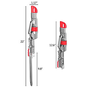 Wensdr 2 Packs Auto Spring Fishing Rod Holder Heavy Duty Stainless Steel Rod Stand 360 Degree Adjustable Fishing Rod Rack Stand