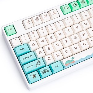 UniCusMech 135 Keys Set XDA Profile Custom Keycaps PBT Dye Sublimation ANSI Layout Keycaps Set for Gateron Kailh Cherry MX Switches Mechanical Gaming Keyboards (Animal Forest)