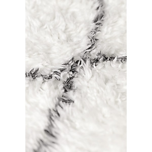 Ruggable Washable Plush 2x3 Area Rug, Moroccan Diamond, Premium Rugs for Living Room, Bedroom, Kitchen, Office, Classroom with Gripper Non Slip Pad