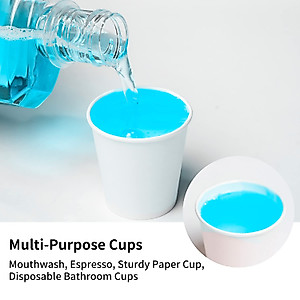 METAPRINT [600 Pack 3 oz Small Paper Cups, Disposable Bathroom Mouthwash Cups, Espresso Cups, Ideal for Parties and Everyday Use