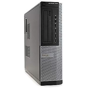 Dell Optiplex 7010 Desktop Computer Package - Intel Quad Core i5 3.2GHz, 8GB RAM, 500GB HDD, 17 Inch LCD, DVD, WiFi, Keyboard, Mouse, Windows 10 (Renewed)