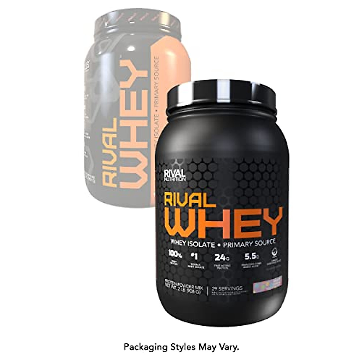 Rivalus Rivalwhey – Fruity Cereal 2lb - 100% Whey Protein, Whey Protein Isolate Primary Source, Clean Nutritional Profile, BCAAs, No Banned Substances, Made in USA