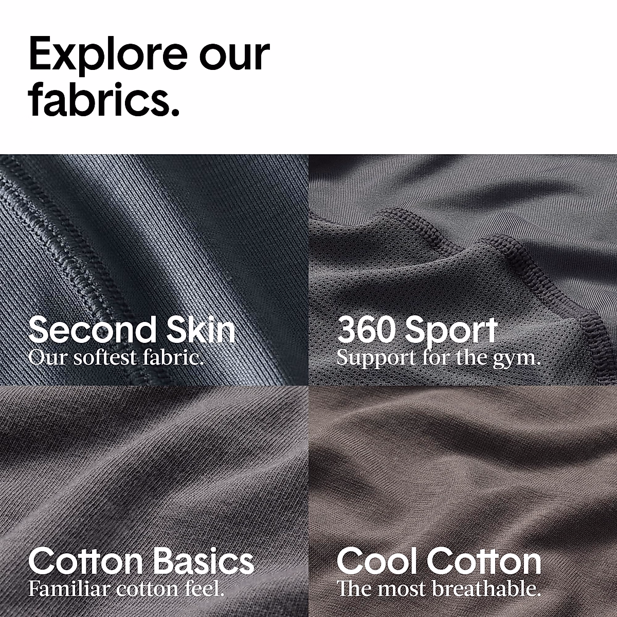 Tommy John Men's Trunk 4” Underwear, Second Skin Boxers with Supportive Contour Pouch, Soft Naturally Breathable Stretch Fabric Boxers for Men, Dress Blues, Large