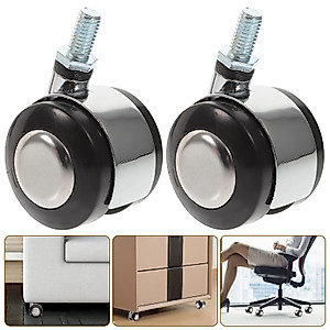 MAGICLULU 4pcs Flat Universal Wheel Walker Wheels Replacement Rubber Locking Casters Walker Baby Wheelchair Wheels Chair Wheels Replacement Plastic Sofa To Rotate Electric Wire