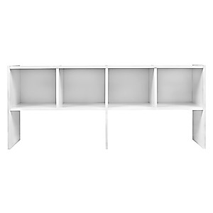 ClosetMaid Modular Storage Unit with 4 Drawers, Wood Closet Organizer, Stacking, Full Backer, Storage, Decorative Trim, White & 5062 All-Purpose Organizer, White