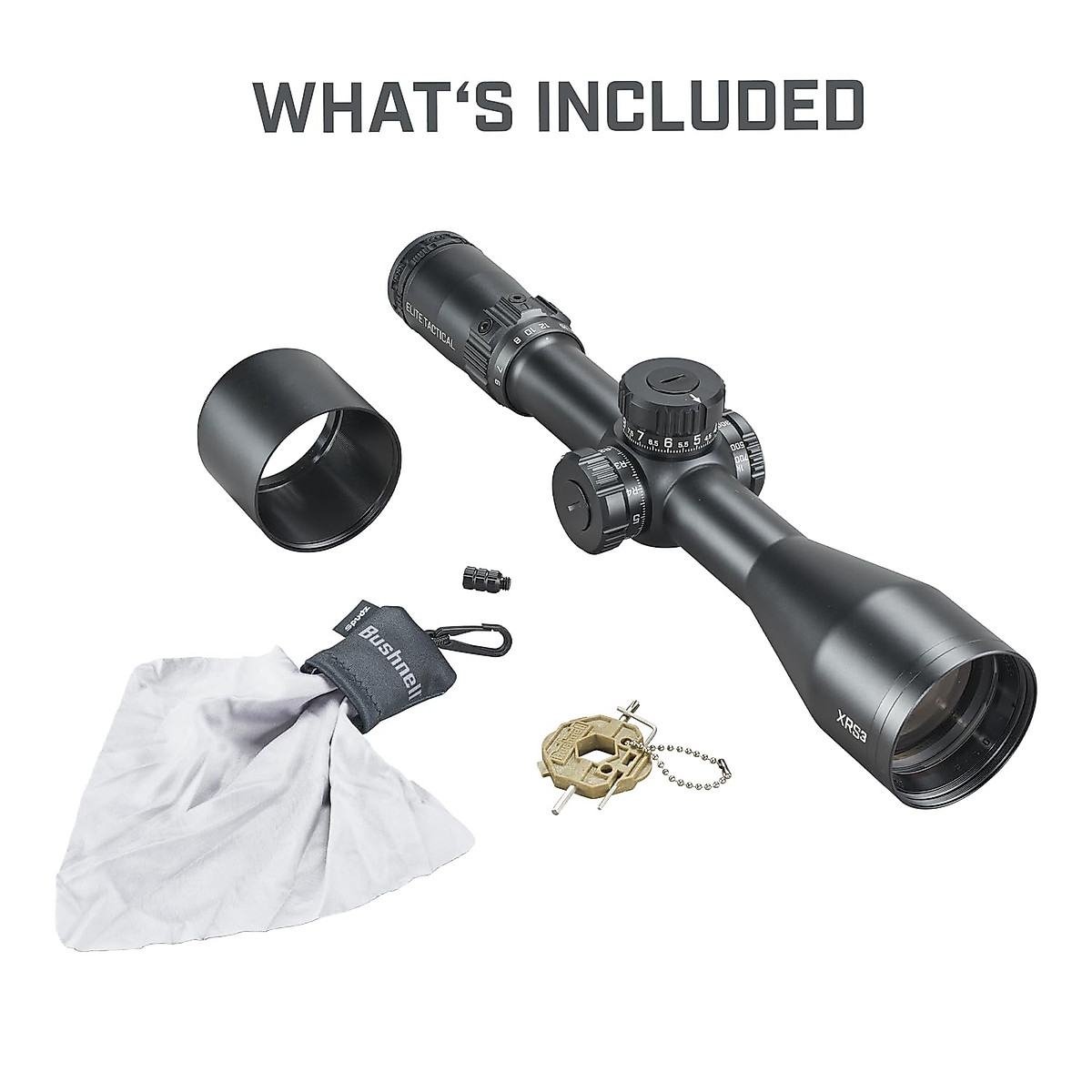Elite Tactical Bushnell 6-36x56mm XRS3 Riflescope with G4P Precision Reticle, Professional Grade, Long Range Competition Riflescope with ED Prime Objective