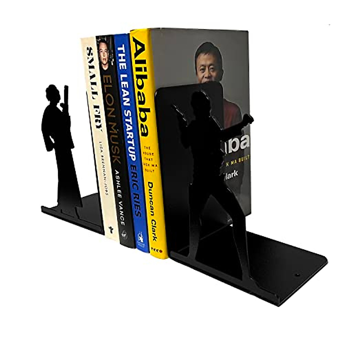 HeavenlyKraft Decorative Metal Bookends, Non Skid Book End, Superhero Bookends, Library Bookends, Bookends for Shelf, Book Stopper for Home/Office Decor/Shelves, 7 X 5.51 X 4 Inch Per Piece