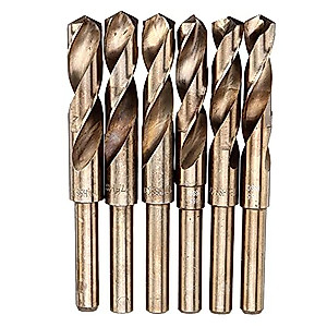 Drill Bit M35 HSS-Co Cobalt Twist Drill Bit 1/2 Inch Reduced Shank Drill Bit For Metal Stainless Steel Drilling-14mm
