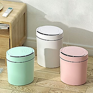 N/A Smart Sensor Garbage Bin Kitchen Bathroom Toilet Trash Can Best Automatic Induction Waterproof Bin with Lid ( Color : Gray , Size : 13L )