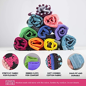 Debra Weitzner Womens Runner Ankle Socks - Low-Cut Colorful Socks (Size 9-11 and 10-13) 12 Pairs