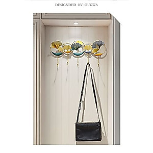 BBSJ Nordic Bedroom Door Back Hook Fashion Entry Porch Coat Hook Free Punching Metal Coat Hook Wall Hanging