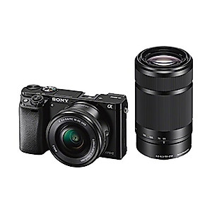 Sony Alpha a6000 Mirrorless Digital Camera w/ 16-50mm and 55-210mm Power Zoom Lenses