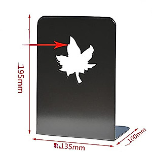 QYTECsd Mail Organizer Black Acrylic Bookends L-Shaped Desk Organizer Desktop Book Holder School Stationery Office Accessories (Color : 4Black)