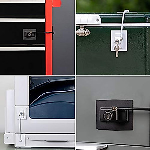 Guardianite Premium Refrigerator Door Lock with Built-in Keyed Lock (Black)