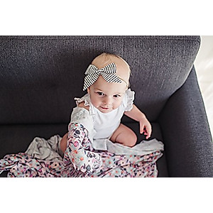 Copper Pearl Large Premium Knit Baby Swaddle Receiving Blanket Floral Morgan