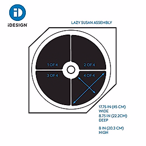 InterDesign Kitchen Lazy Susan Pantry Cabinet Binz