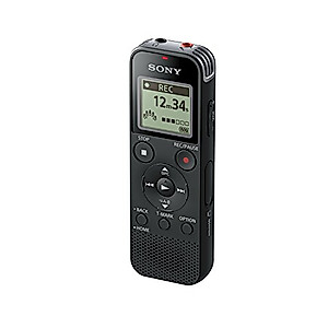Sony ICD-PX470 Stereo Digital Voice Recorder with Built-in USB Voice Recorder, Black