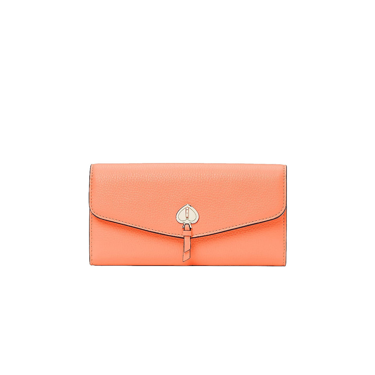 Kate Spade NY Marti Large Leather Slim Flap Wallet in Melon Ball
