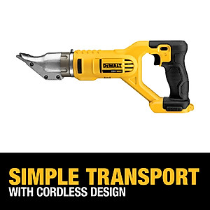 DEWALT 20V MAX Metal Shear, Swivel Head, 18GA, Tool Only (DCS491B)