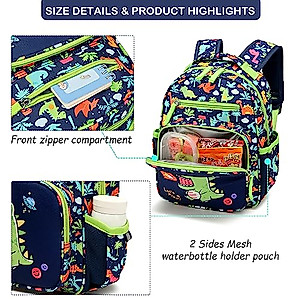SunForMorning Toddler Backpack for Girls and Boys Children Kindergarten Preschool Bag Kids School Backpack with Chest Strap, Dinosaurs