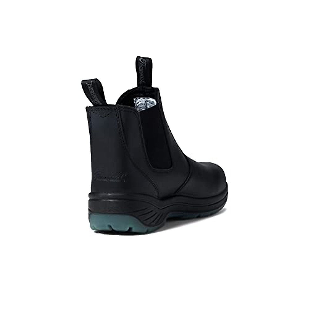 Thorogood 6” Slip On Station Boots for Men and Women - Soft Toe Leather with Quick Release, Slip-Resistant Outsole, and Translucent Non-Marking Bottom; EH Rated, Black - 11 W