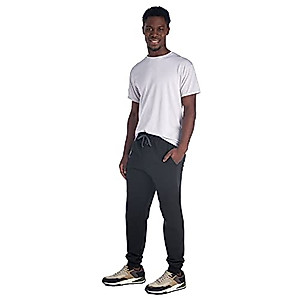 Jerzees Men's NuBlend Fleece Joggers & Sweatpants, Joggers-Black, Large