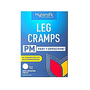 Hyland's Leg Cramps PM With Quinine Tablets 50 ea ( Pack of 6)
