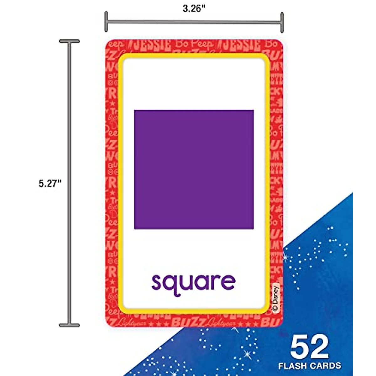 Disney Learning Toy Story 4 BIG Colors and Shapes Flash Cards for Toddlers 2-4 Years, Shapes Flash Cards, Preschool-1st Grade, Shapes and Colors Flash Cards with Reading and Math Readiness