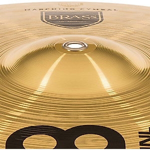 Meinl 18” Marching Cymbal Pair with Straps - Brass Alloy Traditional Finish - Made In Germany, 2-YEAR WARRANTY (MA-BR-18M)