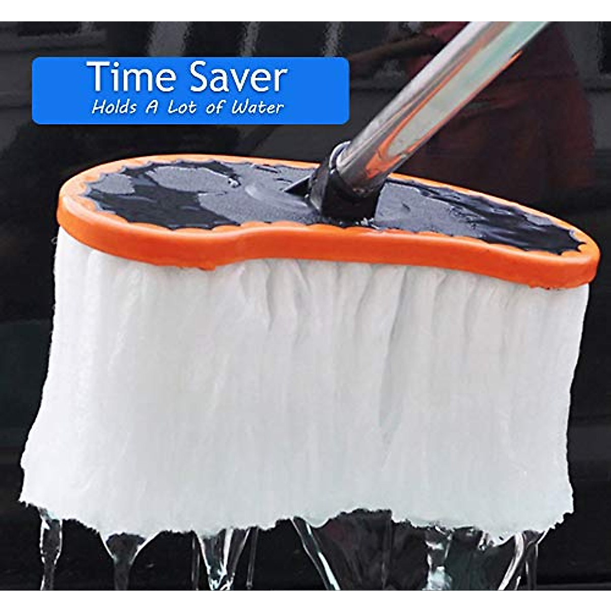 Car Cleaning Brush with Long Handle Best for Washing Your Car, Truck, RV, etc. - Extends 60" Perfect for Hard to Reach Places