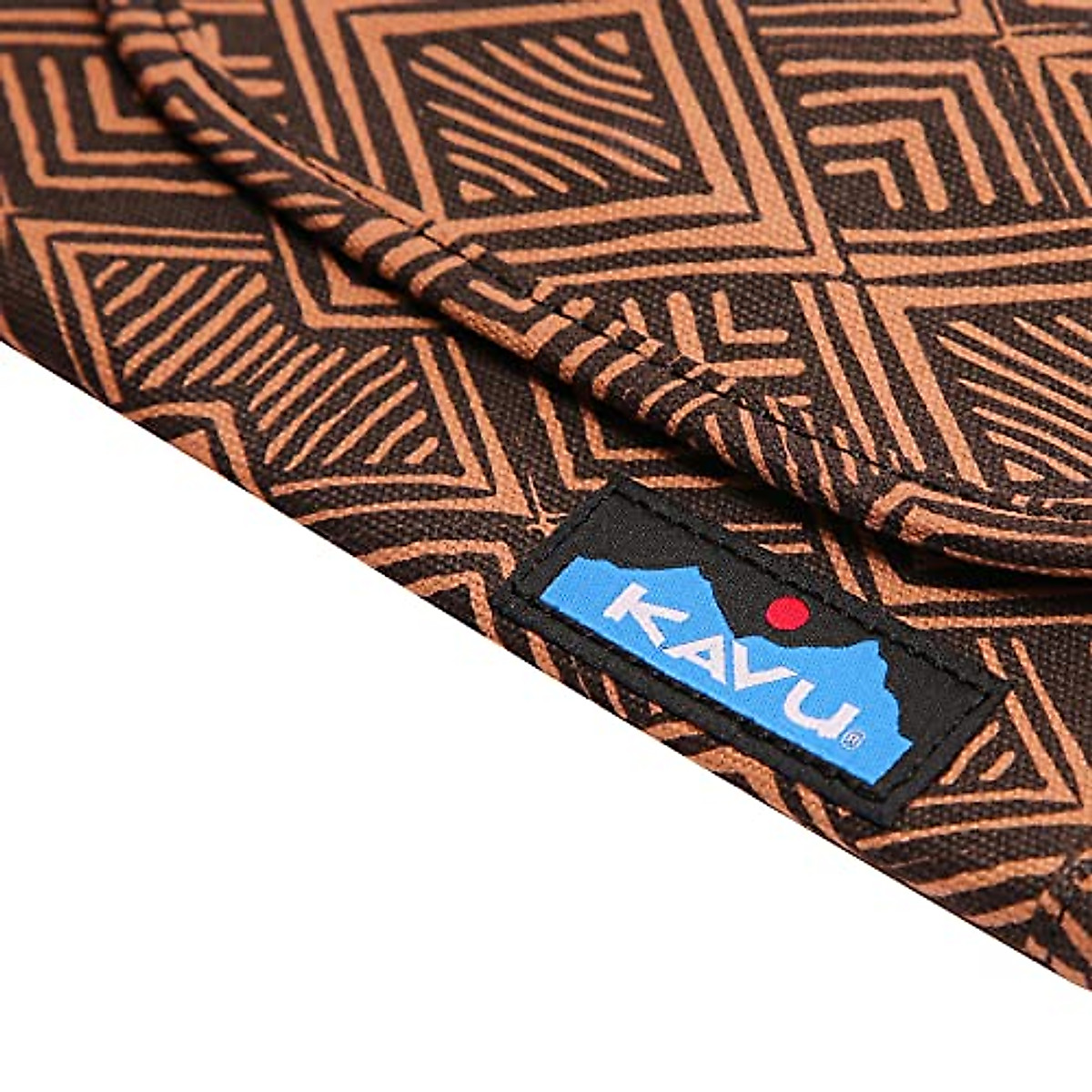 KAVU Big Spender Tri-fold Wallet Clutch Travel Organizer-Mahogany Inlay