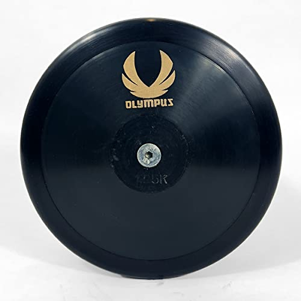 Olympus Midnight Series 2.5kg - 2.25kg - 1.75kg - 1.5kg - 1.25kg - .75kg Low-Spin Training Discus, 65% Rim Weight - Training Approved Track & Field Throwing Discus (2.5, kilograms)