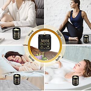 Gifts for Mom from Daughter Son, Handmade Candle Gifts for Mom, Unique Mother's Day Present, Funny Birthday Gifts for Mom, Mom Gifts,Mothers Day Gifts,Lavender Scented Candles(7oz)