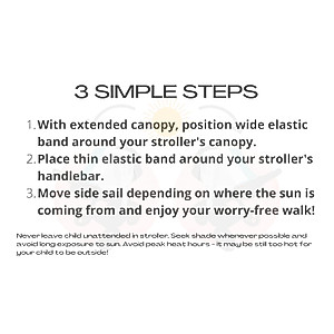 Stroller Sunshade, Sun Cover for Prams, Sun Protection, Stroller Accessory, Gift Idea for New Baby, Babyshower (Mint)