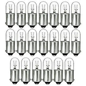OCS Parts Model 1820 Light Bulbs | 20-Pack | T3.25 2.8W 28V Miniature BA9s Bayonet Base | Replacement Lamps for Automotive, Industrial, Jukebox, and Gaming Machines