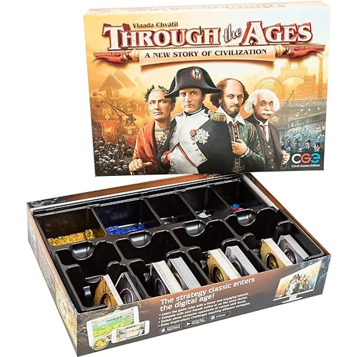 Czech Games Through The Ages by CGE Edition, Strategy Board Game