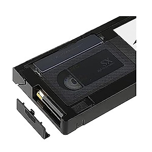 ADPLIFE VHS-C Cassette Adapter Compatible with VHS-C & S-VHS Camcorders - JVC, RCA, Panasonic - Motorized VHS Cassette Converter (Not Compatible with 8mm / MiniDV / Hi8)