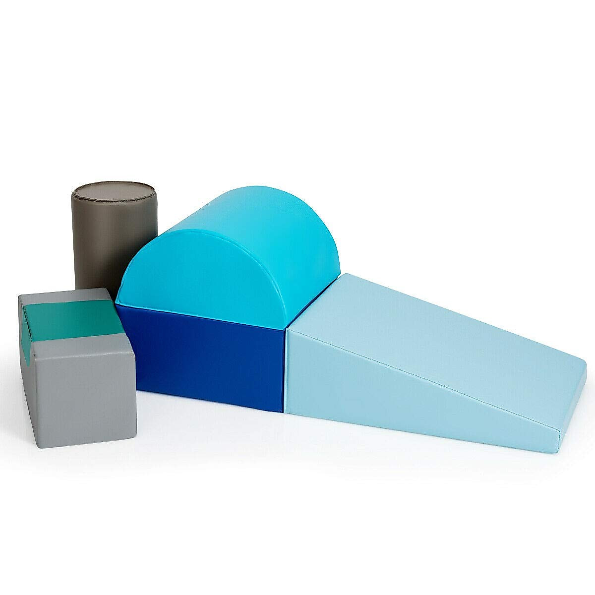 Costzon 6-Piece Kids Crawl and Climb Foam Play Set, Colorful Baby’s Foam Blocks to Crawling, Climbing, Walking, Children’s Educational Software Composite Toy for Toddlers, Preschoolers (Contemporary)