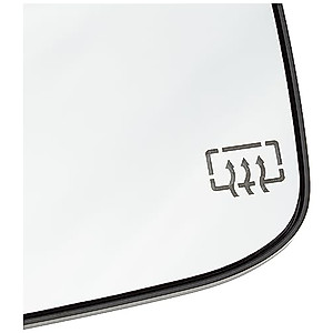 Fit System 33244 Driver Side Heated Mirror Glass w/Backing Plate, Dodge Ram Pick-Up 1500, Ram Pick-Up 2500, 3500, 6 3/8" x 9" x 10" (w/o Towing pkg, w/o auto dimming)