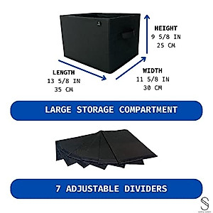 SIMPLE SUNDAY Adjustable Clothes Organizer for Folded Clothes | Pants and Jeans Organizer for Closet | Drawer Organizer for Clothing | Wardrobe Organizer |